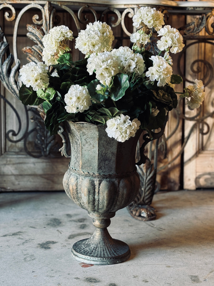 Large Metal Urn in Tarnished Gold Finish – Manor on George
