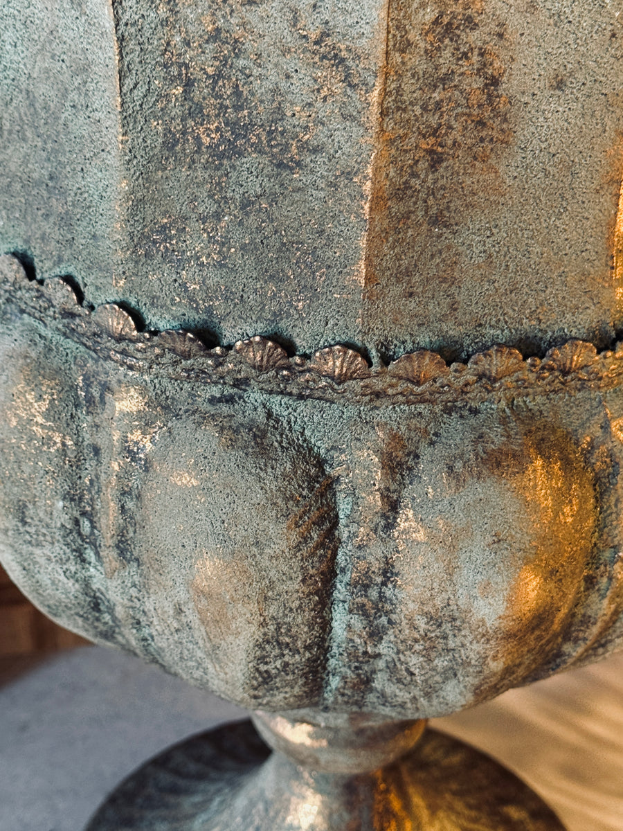 Large Metal Urn in Tarnished Gold Finish – Manor on George