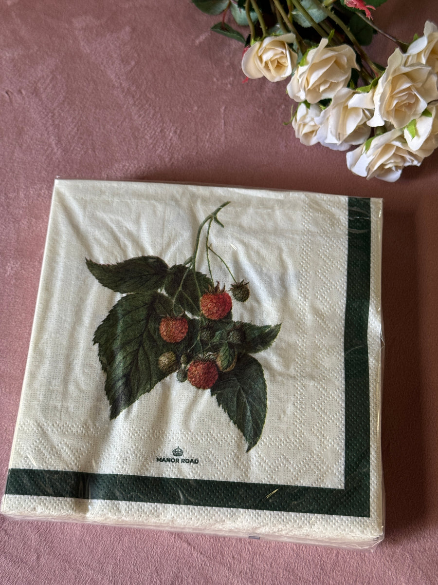 Raspberry Harvest Luncheon Napkins – Manor on George