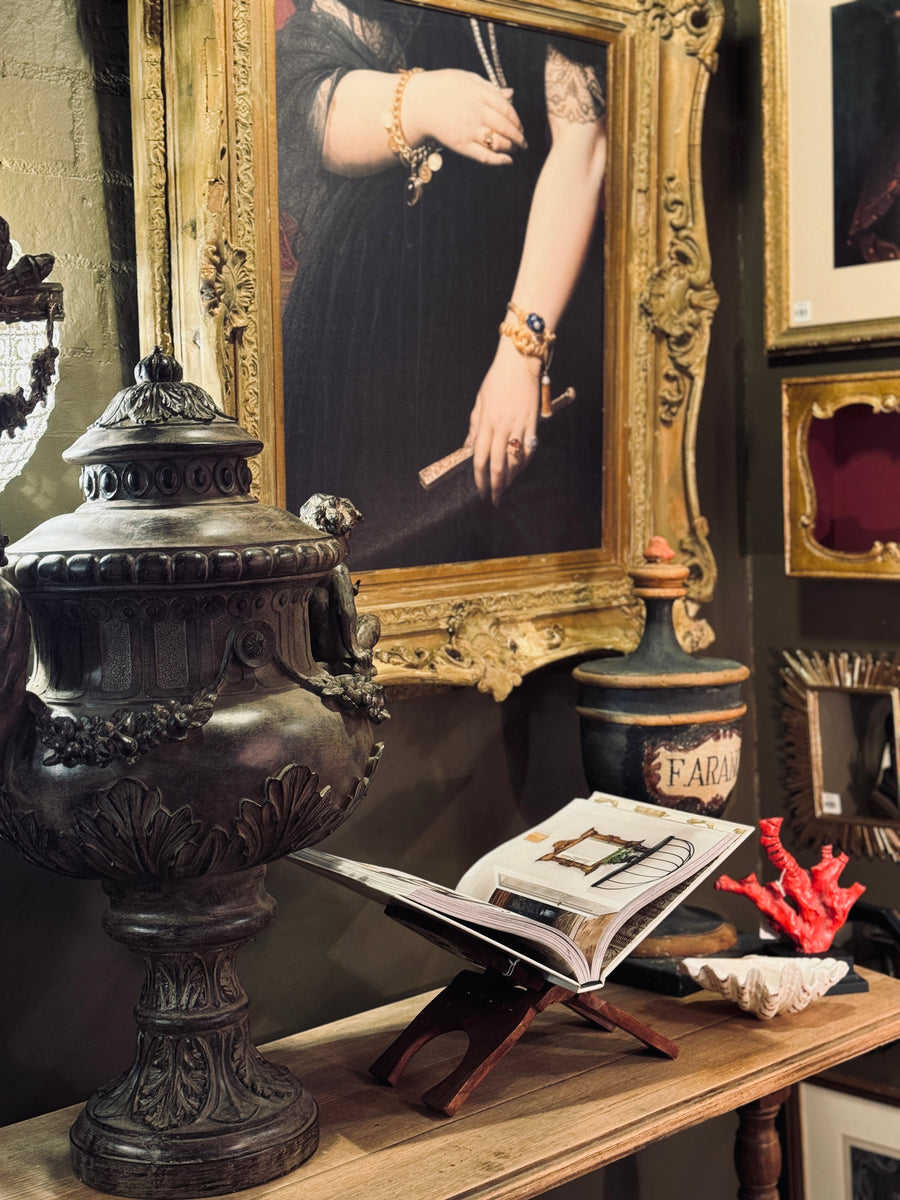 Carved Timber Book Stand – Manor on George